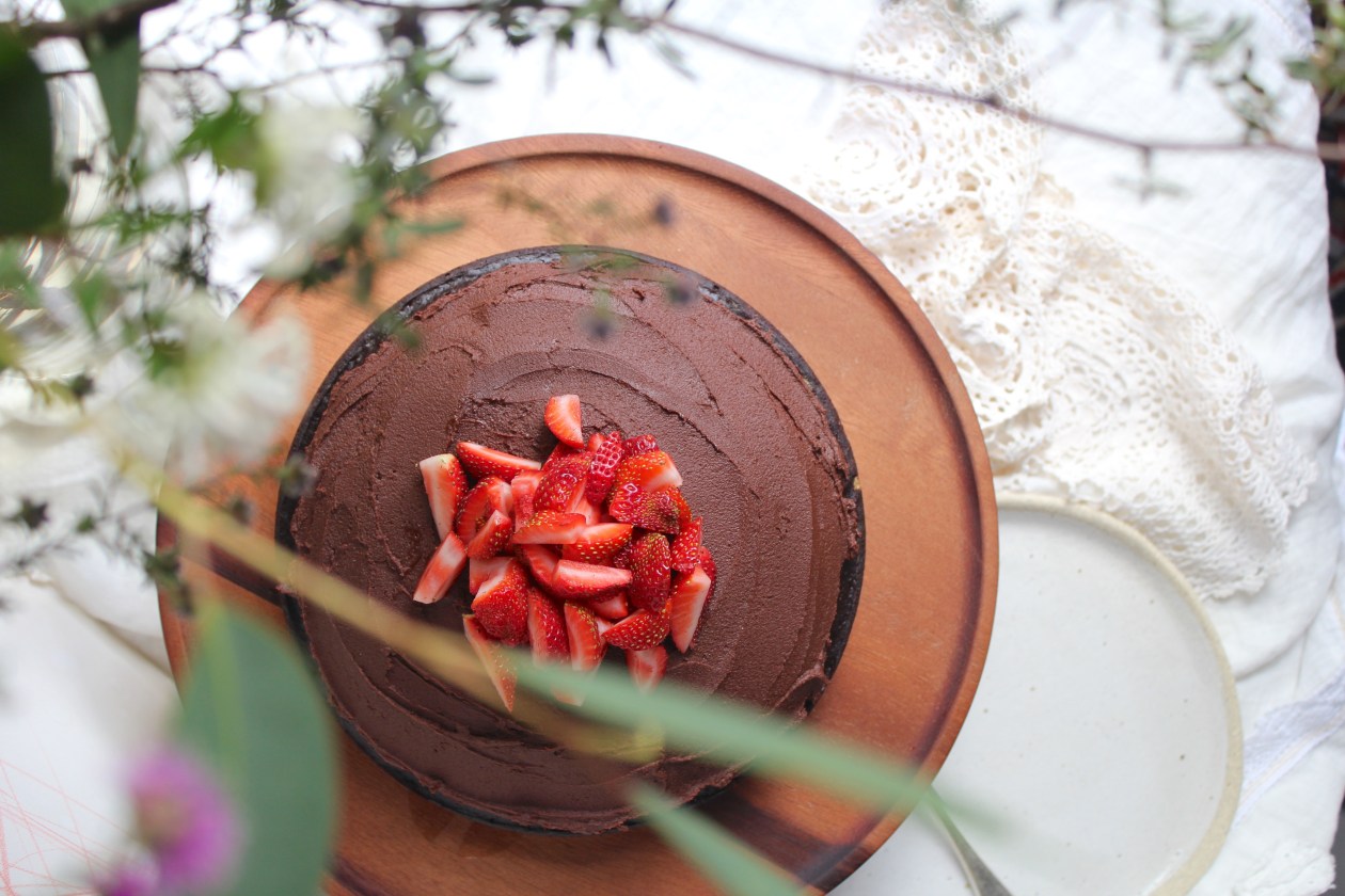 Chocolate Cake with Cocoa-Tahini Frosting – highgate hill kitchen