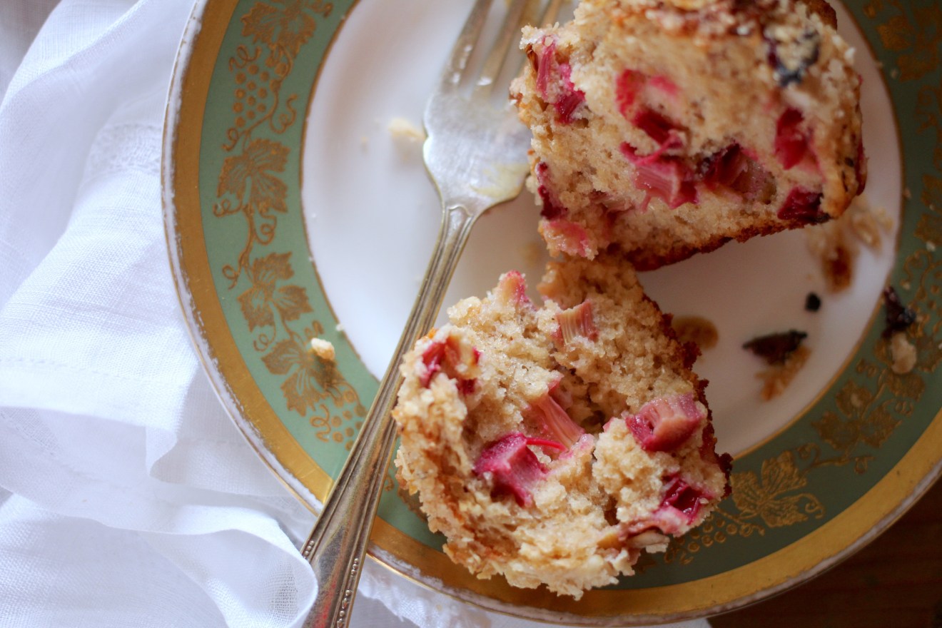 Rhubarb & Rose Muffins – highgate hill kitchen